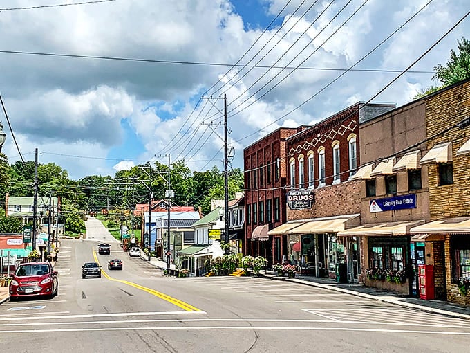 Main Street stretches ahead like a Norman Rockwell painting, inviting you to slow down and savor every step.