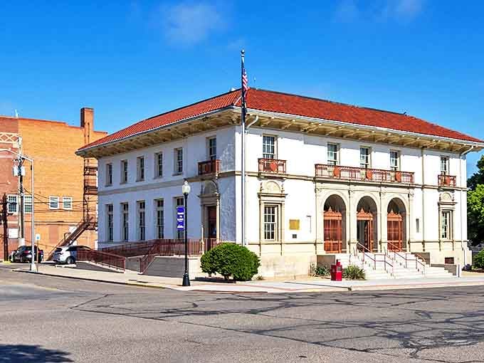 This courthouse stands proud like a grandfather watching over generations of honest, hardworking families finding their way.
