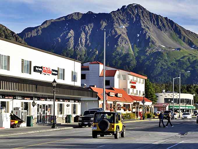 Mountains standing guard over Seward's streets like friendly giants. This affordable coastal gem makes retirement dollars stretch with style.