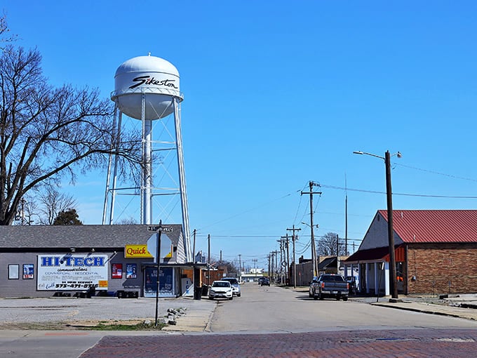 The iconic Sikeston water tower watches over a community where small-town affordability meets big-hearted hospitality.