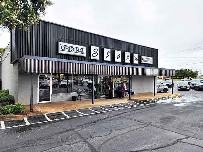 Rain or shine, Stax's stands ready to serve omelets that require two plates and biscuits that could double as pillows in a pinch.