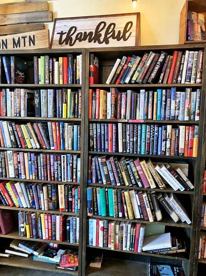 Bookworms rejoice! This literary treasure trove would make any library jealous, with enough reading material to survive a New Hampshire winter.