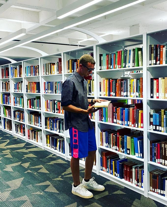 A literary treasure trove where bookworms can lose themselves for hours. Each spine tells two stories&mdash;the one inside and the journey that brought it here.