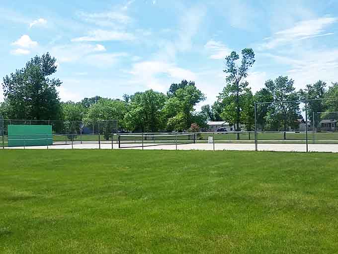 Summer afternoons in Carrington mean tennis courts and green spaces where generations have gathered to play, picnic, and make memories.