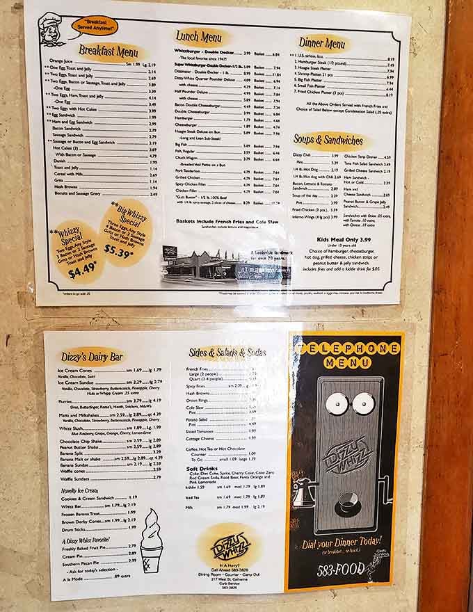 The menu reads like a greatest hits album of American comfort food&mdash;starring the legendary Whizzburger, with supporting acts from breakfast classics to dairy bar delights.