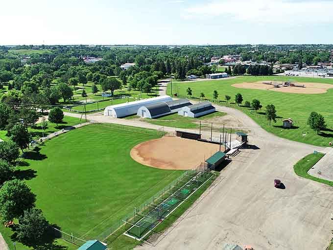 McElroy Park offers that perfect blend of green space and recreation facilities. Baseball diamonds where memories are made and summer evenings stretch into forever.