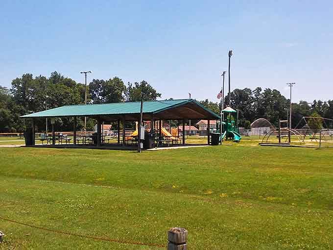 This park pavilion has hosted more family reunions, birthday parties, and first kisses than any matchmaking app ever could.