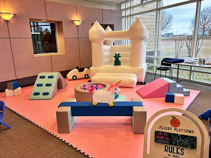 Peachy Playtown offers little ones their own slice of paradise. That bouncy castle has witnessed more giggles per square foot than anywhere else in Georgia.