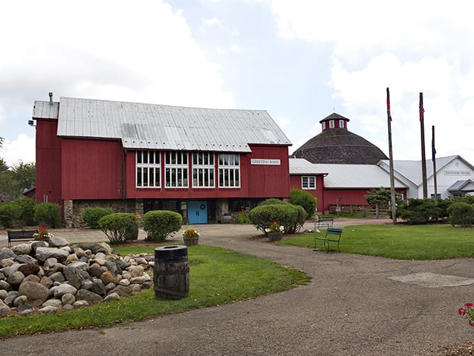 The iconic red barn isn't just photogenic&mdash;it's home to family-style feasts that would make your grandmother both proud and slightly jealous of their fried chicken.