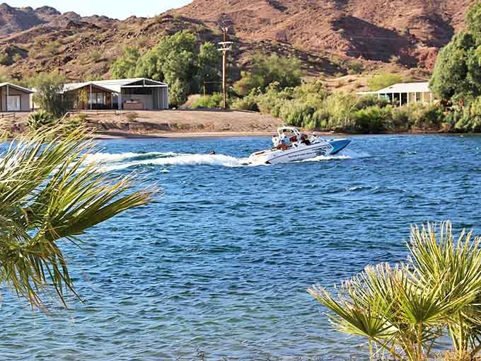 The Parker Strip: where boats replace cars and weekends stretch into blissful eternity. The Colorado River's playground beckons water enthusiasts year-round.