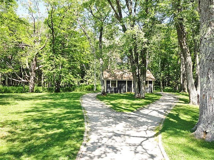 This charming cabin looks like it belongs in a fairy tale &ndash; the kind where woodland creatures might help with your laundry.