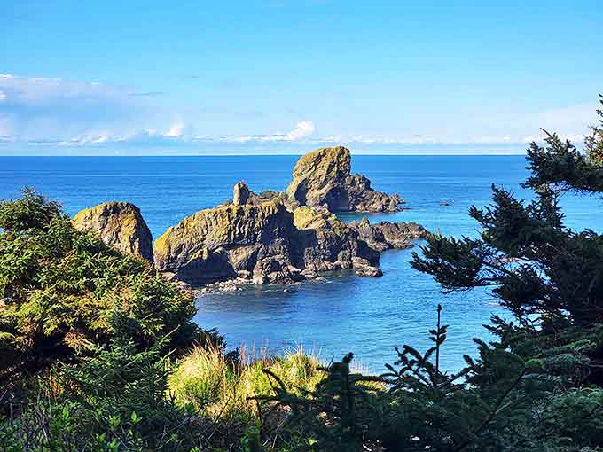 These ancient sea stacks look like nature's chess pieces, standing guard over waters that shift from turquoise to sapphire depending on the sun's mood.
