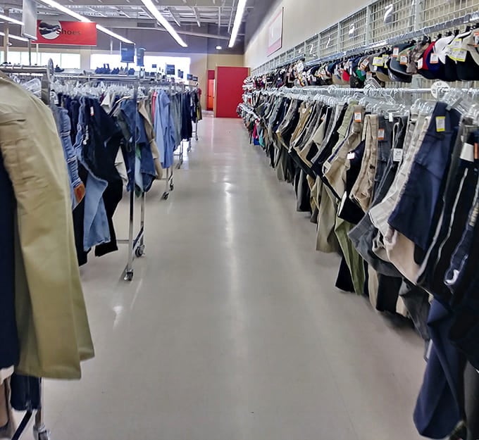 Endless racks of possibility stretch before you. Each aisle holds someone's past waiting to become part of your future.