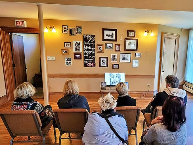 A gathering space where medieval meets modern&mdash;community members explore the castle's unique history through exhibits and presentations.