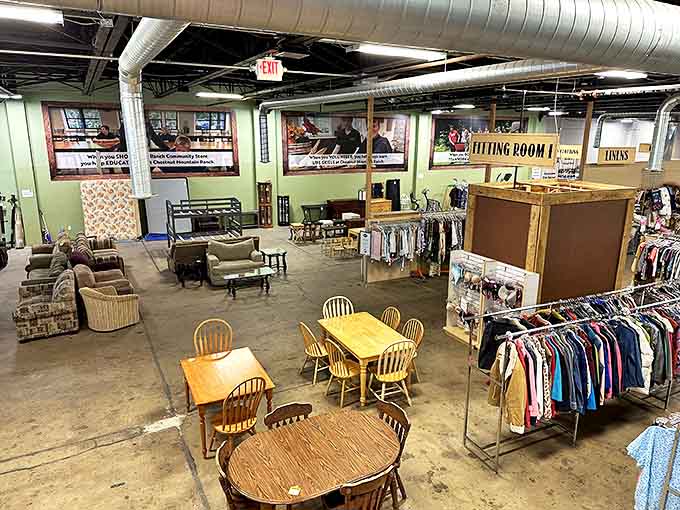 Not your grandmother's thrift store layout. This organized wonderland makes department stores look chaotic by comparison.