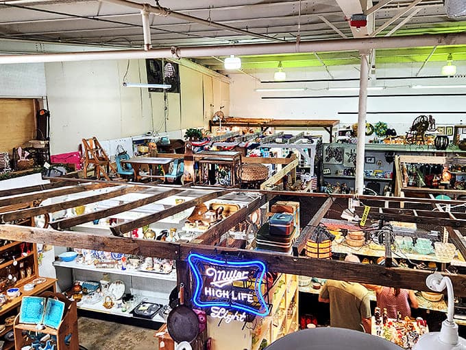 Organized chaos at its finest! Vendor booths create a fascinating patchwork of specialties throughout this sprawling space.