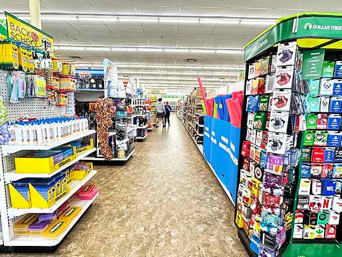 Aisles stretching like prairie highways, each one a different adventure waiting to be explored with just a handful of singles.