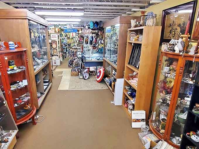 Step into a wonderland of glass display cases where every aisle promises a new discovery around each corner.