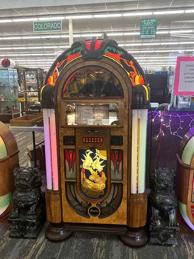 This vintage jukebox isn't just furniture&mdash;it's a time machine that plays the soundtrack of someone's best memories.