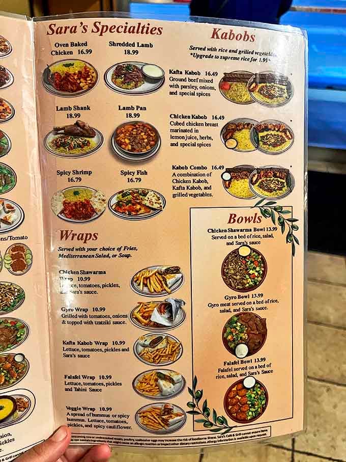 The menu reads like a Mediterranean greatest hits album, with each dish promising a vacation for your taste buds.