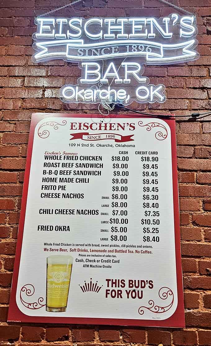 A menu so straightforward it's practically poetry &ndash; whole fried chicken, roast beef, and okra. No foam, no fusion, no fuss.