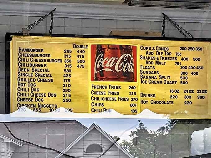 The menu board tells you everything you need to know about Edd's priorities&mdash;no avocado toast or kale smoothies here, just timeless comfort that never needed improving.