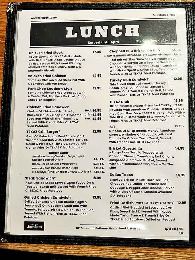 A menu that doesn't need fancy fonts or flowery descriptions. These straightforward offerings promise what matters most&mdash;honest food that satisfies the soul.