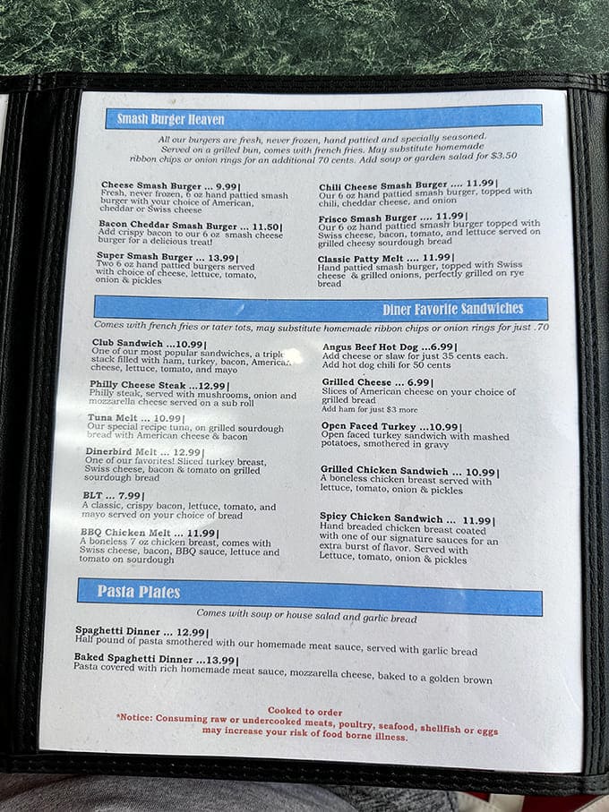 The menu at Carolina's doesn't need fancy fonts or flowery descriptions &ndash; just straightforward comfort food that delivers on every promise.