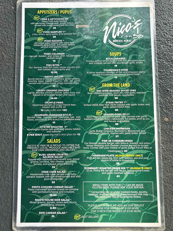 The menu reads like a love letter to the ocean. Each item a promise of flavors that will transport you straight to seafood heaven.