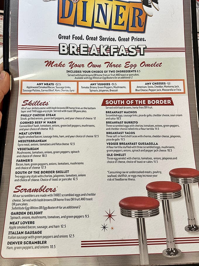 The menu &ndash; a sacred text of breakfast possibilities that has launched a thousand food comas and zero regrets.
