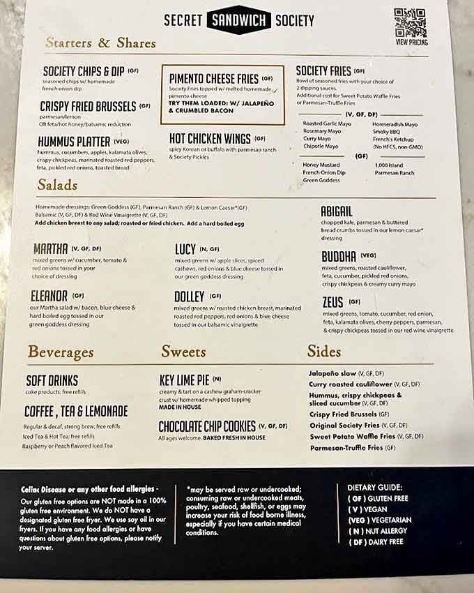This menu reads like a presidential ballot where everyone's a winner&mdash;from loaded pimento cheese fries to sandwiches named after commanders-in-chief.