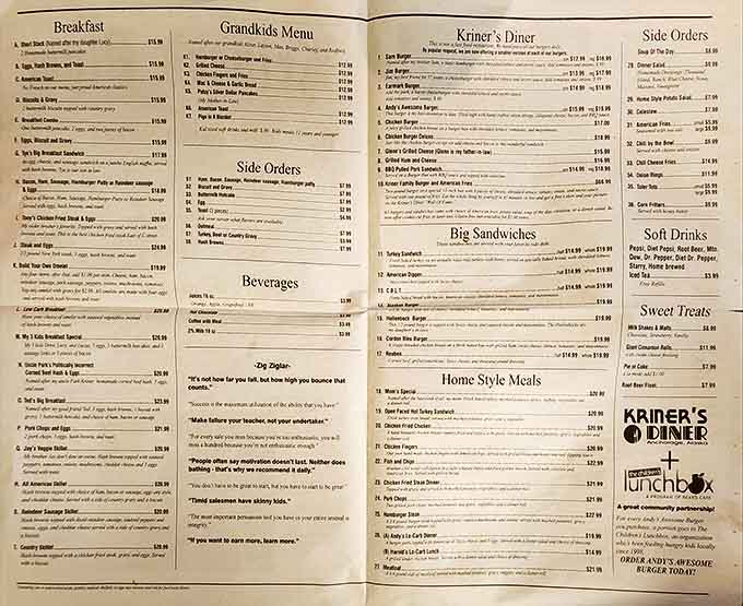 This menu isn't just reading material&mdash;it's a roadmap to happiness. Study it like you're cramming for the most delicious exam of your life.