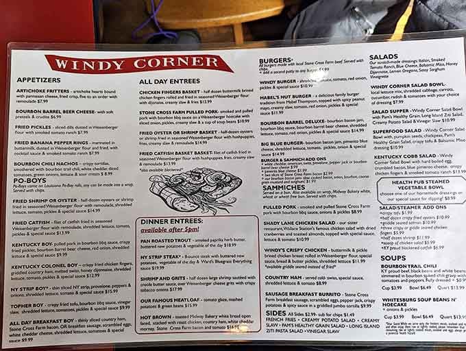 This menu isn't just a list&mdash;it's a love letter to Kentucky cuisine, where bourbon makes frequent, delicious cameo appearances.