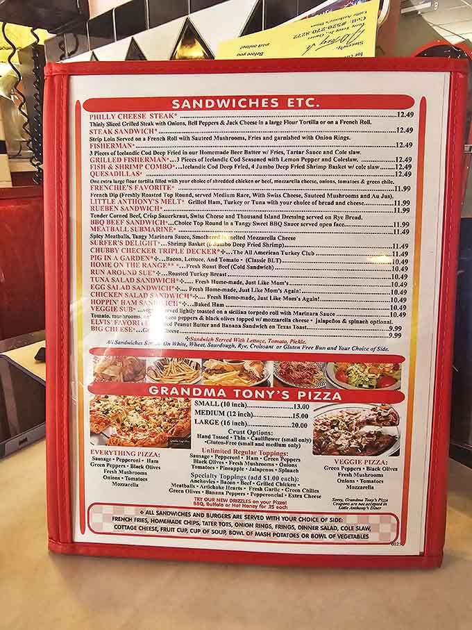 The menu reads like a love letter to American comfort food &ndash; where "diet" is just a four-letter word best forgotten between bites.