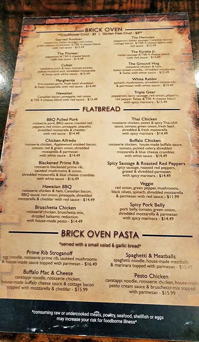 A menu that reads like a love letter to comfort food, with each option more tempting than the last.