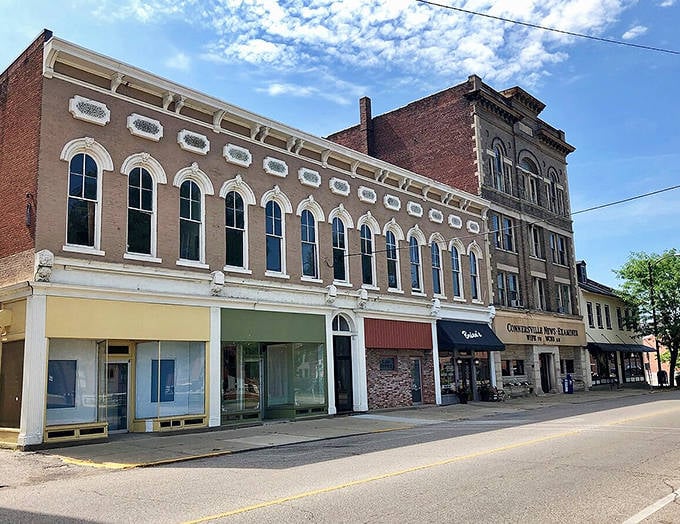 Connersville's Main Street feels like stepping into a Norman Rockwell painting come to life.