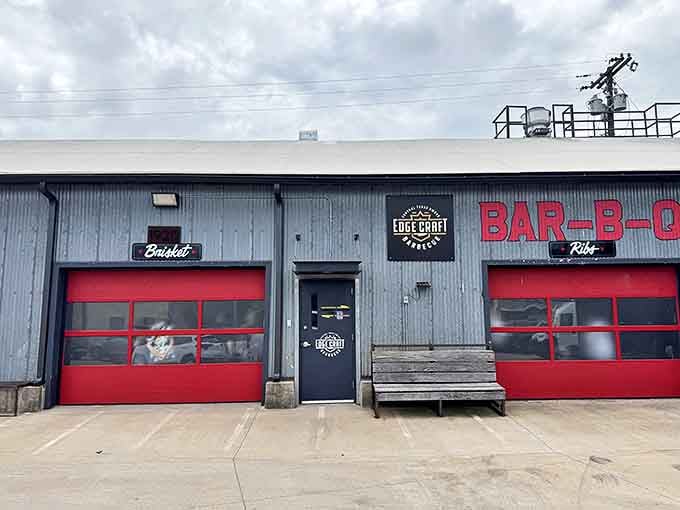 Edge Craft's industrial-chic exterior houses barbecue artisans who've mastered the delicate balance between smoke, meat, and time.