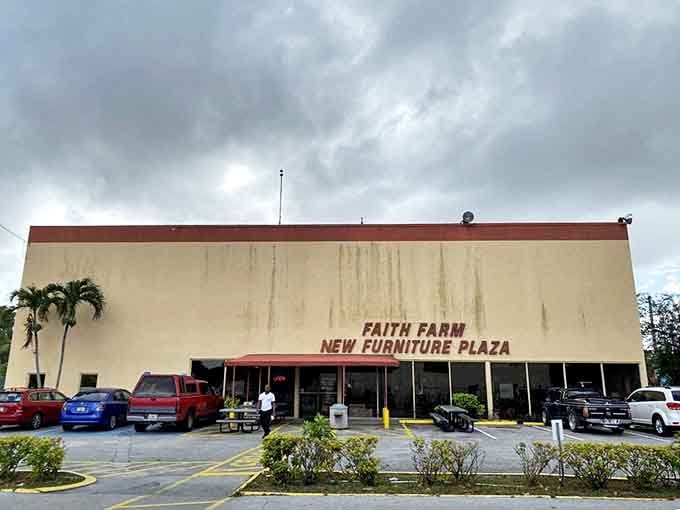 Faith Farm's unassuming exterior hides a furniture wonderland that would make HGTV hosts swoon with delight.