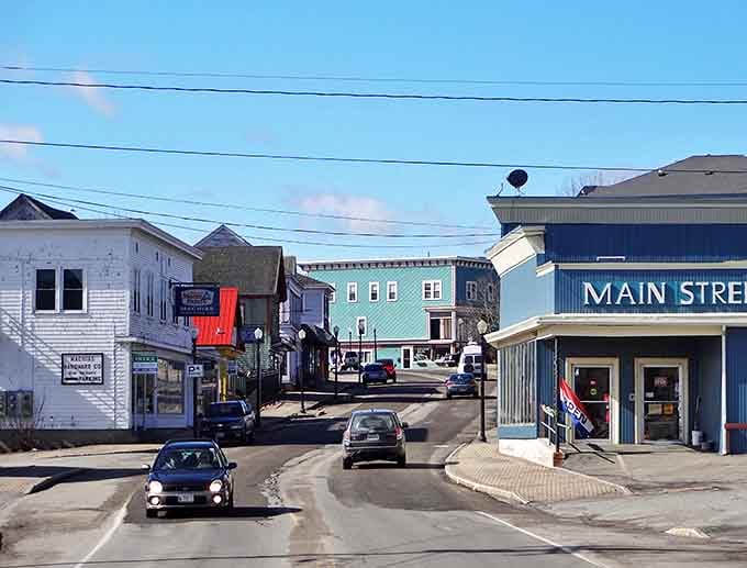 Machias offers that quintessential Maine main drag experience&mdash;where the blue sky meets colorful buildings and your retirement dollars stretch like saltwater taffy.