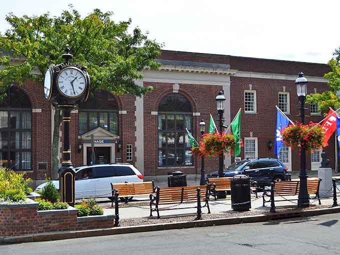 This brick building have witnessed generations of town gossip. Miss Patty would set up shop here in a heartbeat!