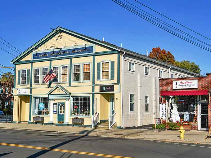 Milford's town center – where the clock seems to tick a little slower and shopkeepers still remember your name.