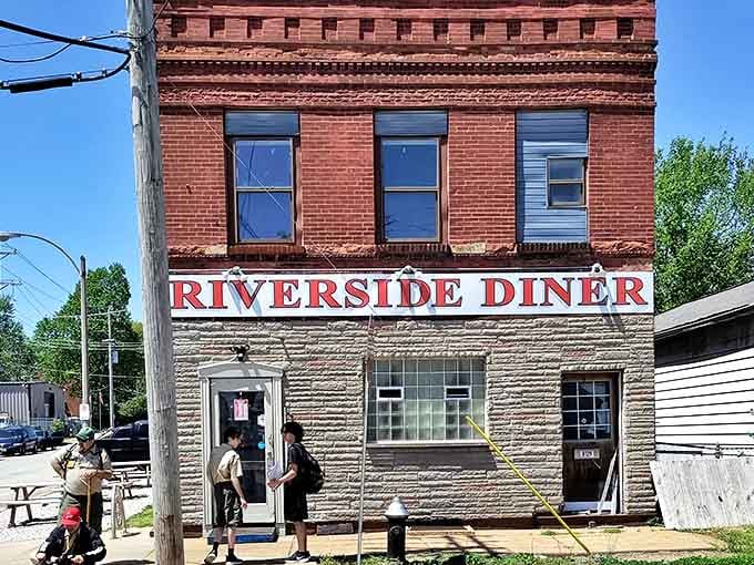 Riverside Diner's historic brick building has witnessed more breakfast debates and coffee refills than a morning talk show.