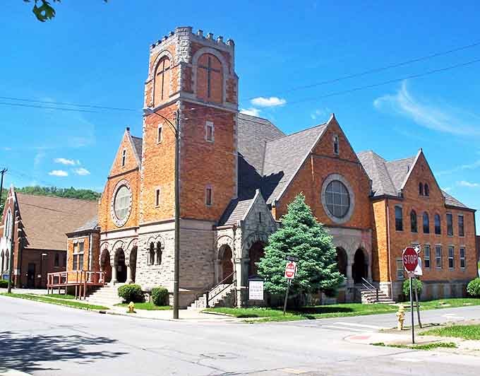 Steubenville's historic downtown showcases the grand architectural ambitions of a bygone era, when craftsmanship was an art form.
