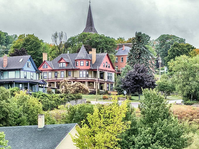 Victorian homes in Bayfield stand like colorful sentinels, each one practically begging to be featured on a jigsaw puzzle.