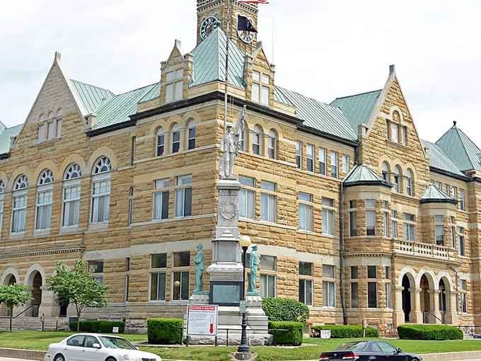 The courthouse stands as a golden reminder that some things&mdash;like community&mdash;are built to last.