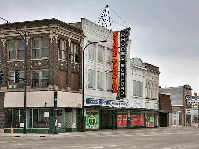 The heart of Danville showcases its blend of vintage buildings and small-city practicality. A streetscape where yesterday and today shake hands comfortably.