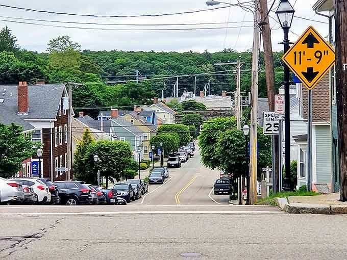 The heart of East Greenwich offers that perfect small-town vibe where you half expect to see Jimmy Stewart walking down the street.