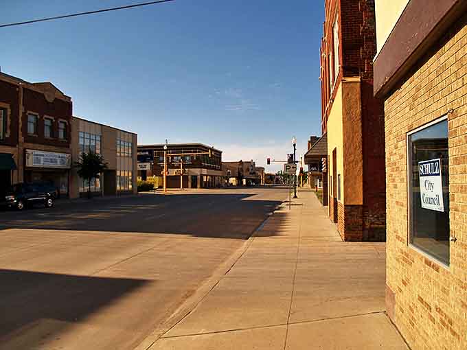 Downtown Jamestown's historic buildings tell stories of prairie pioneers who definitely didn't have the luxury of air conditioning.
