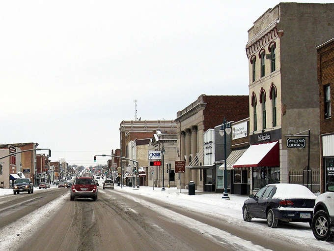Keokuk's classic brick buildings stand as silent witnesses to generations of small-town life, their character preserved like a living museum.