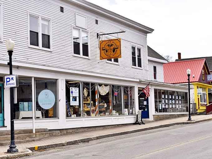 The heart of Machias welcomes you with colorful buildings and practical charm&mdash;proof that coastal living doesn't have to come with a coastal price tag.